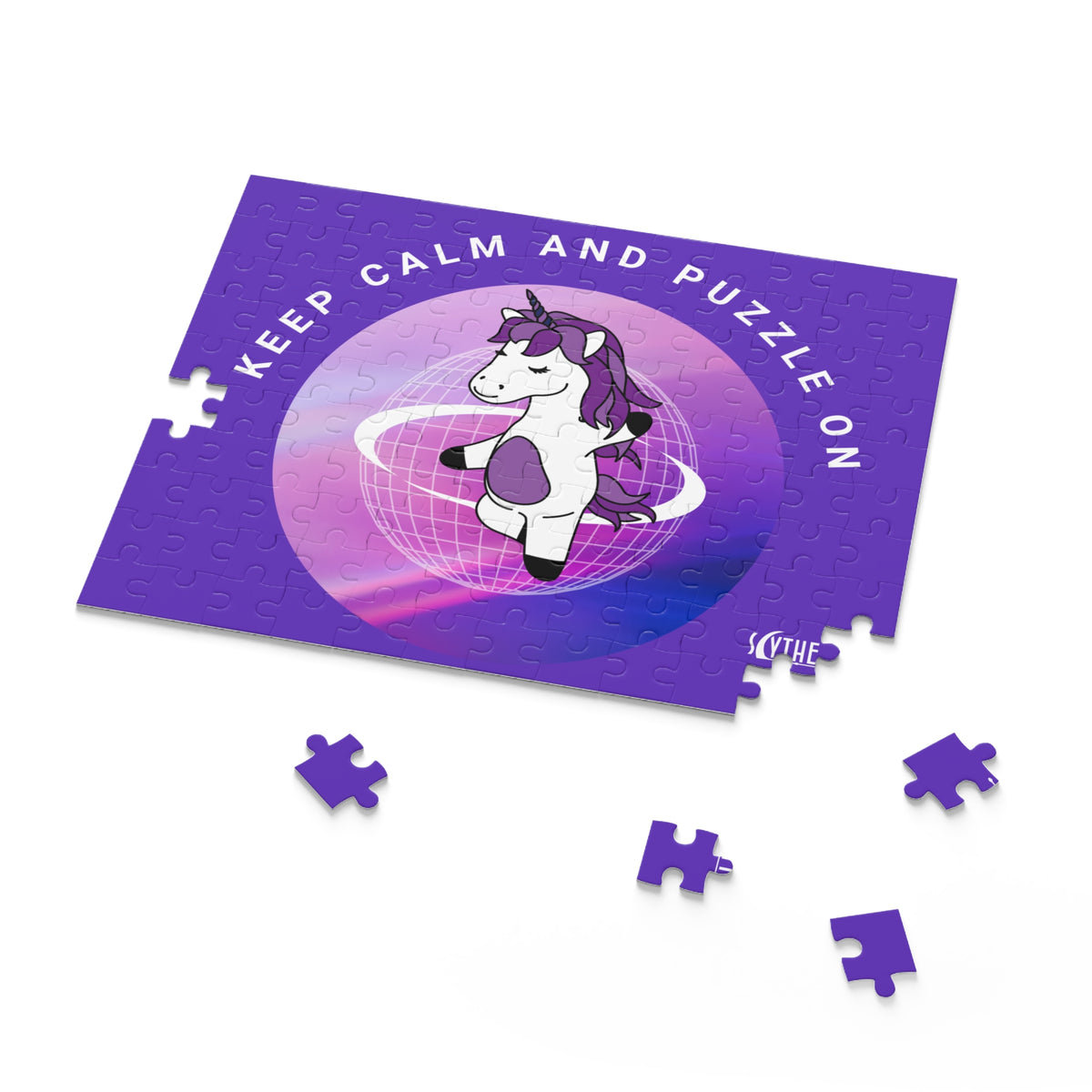 Keep Calm & Puzzle On (120 Pieces) – SCYTHE Swag
